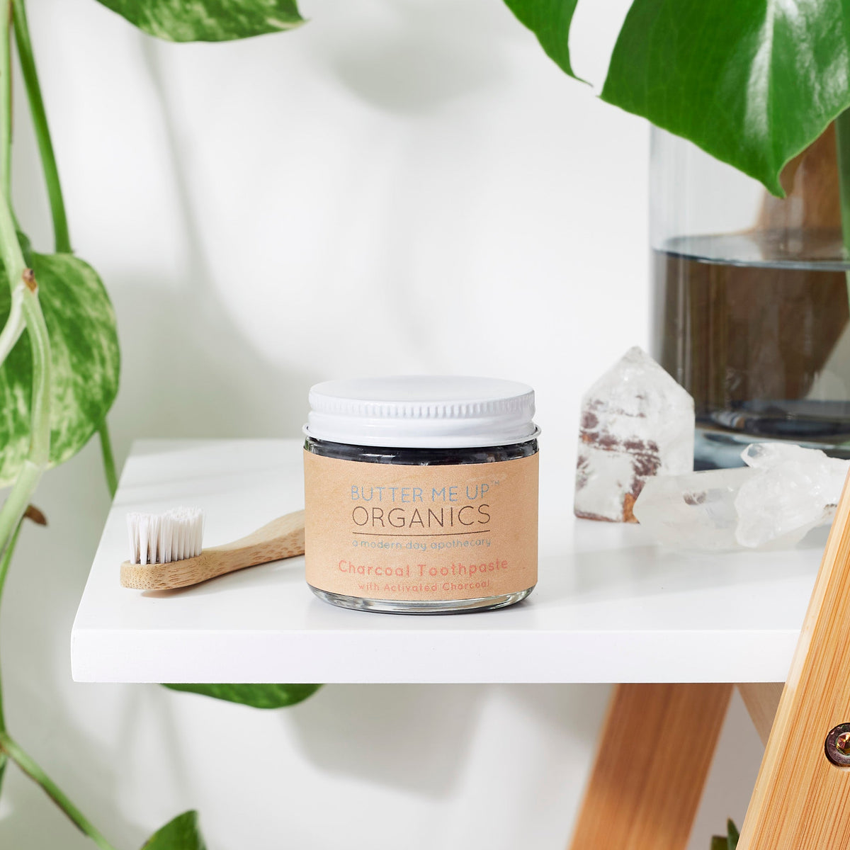 Organic Activated Charcoal Toothpaste / Whitening Toothpaste / Organic ...