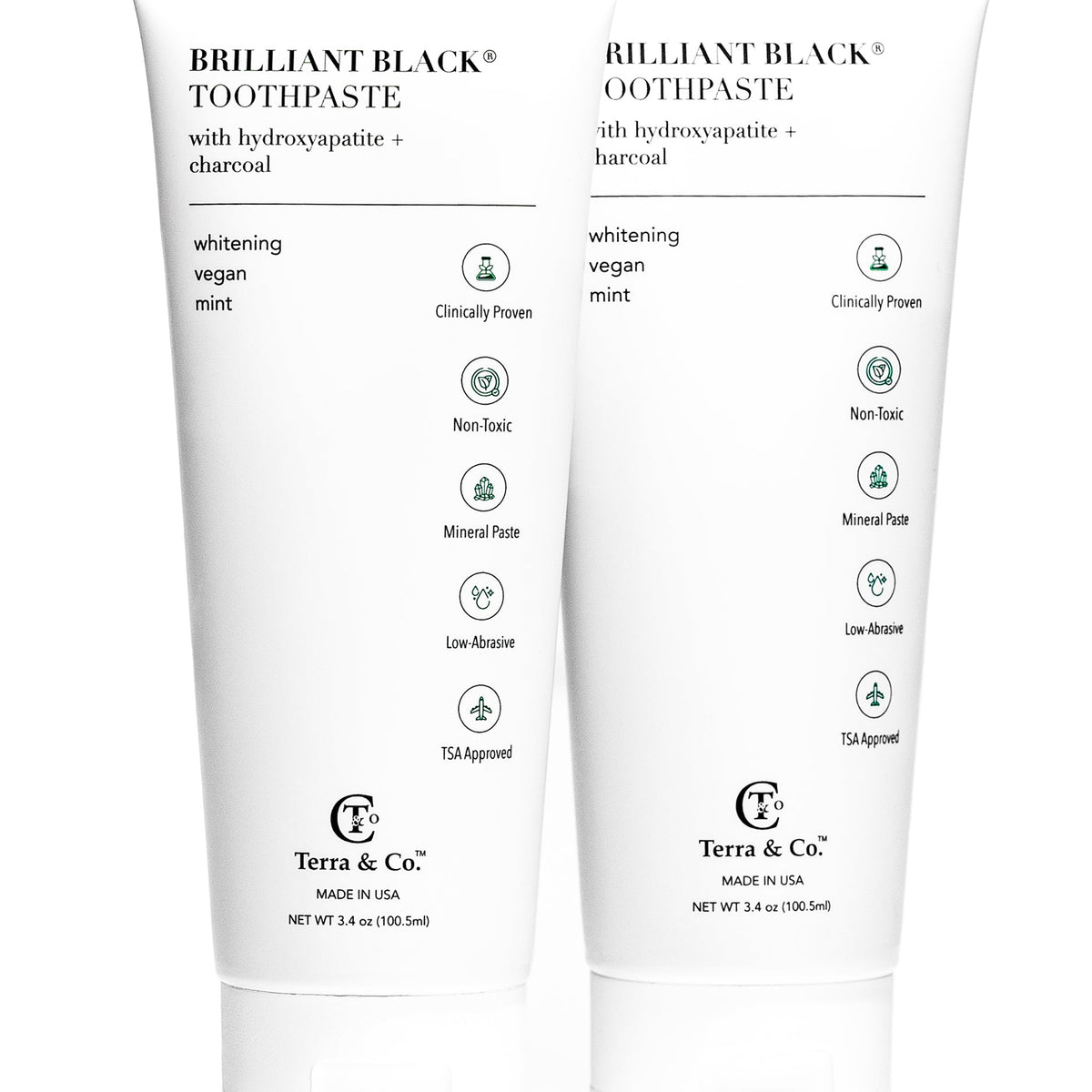 Natural Charcoal Toothpaste + Hydroxyapatite Bundle – Fluoride-Free Wh ...
