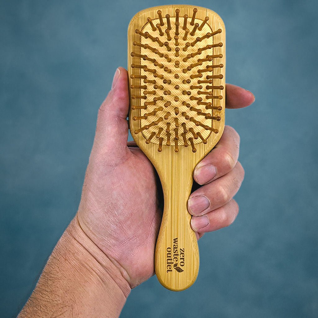 Mini Paddle Style Bamboo Hairbrush – AwearMarket